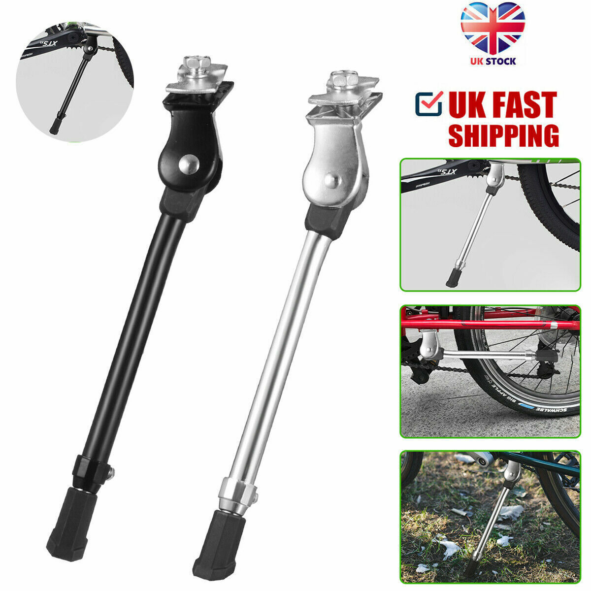 Bicycle Stand Prop Side Rear Kick Stand Heavy Duty Bike Kick Stand ...