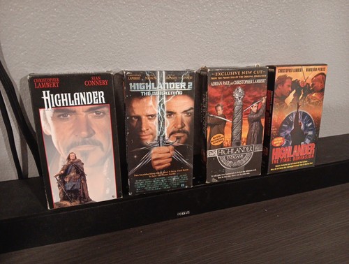Highlander Vhs Lot All 4 Movies | eBay