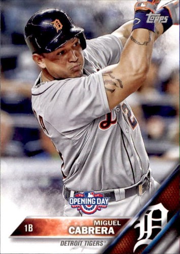 Miguel Cabrera 2016 Topps Opening Day Card #OD-150 | eBay