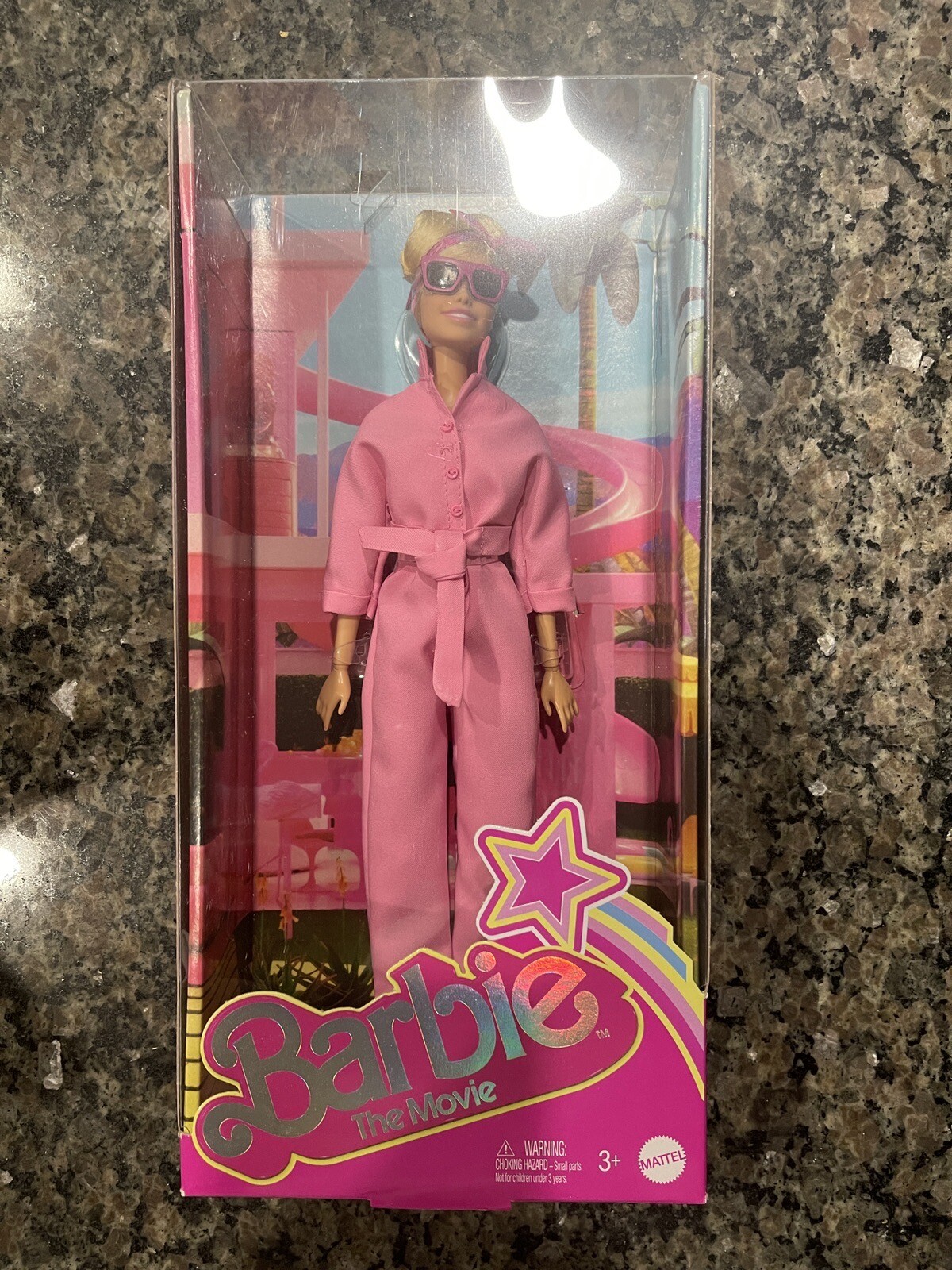Barbie the Movie Collectible Doll Margot Robbie in Pink Power Jumpsuit ...