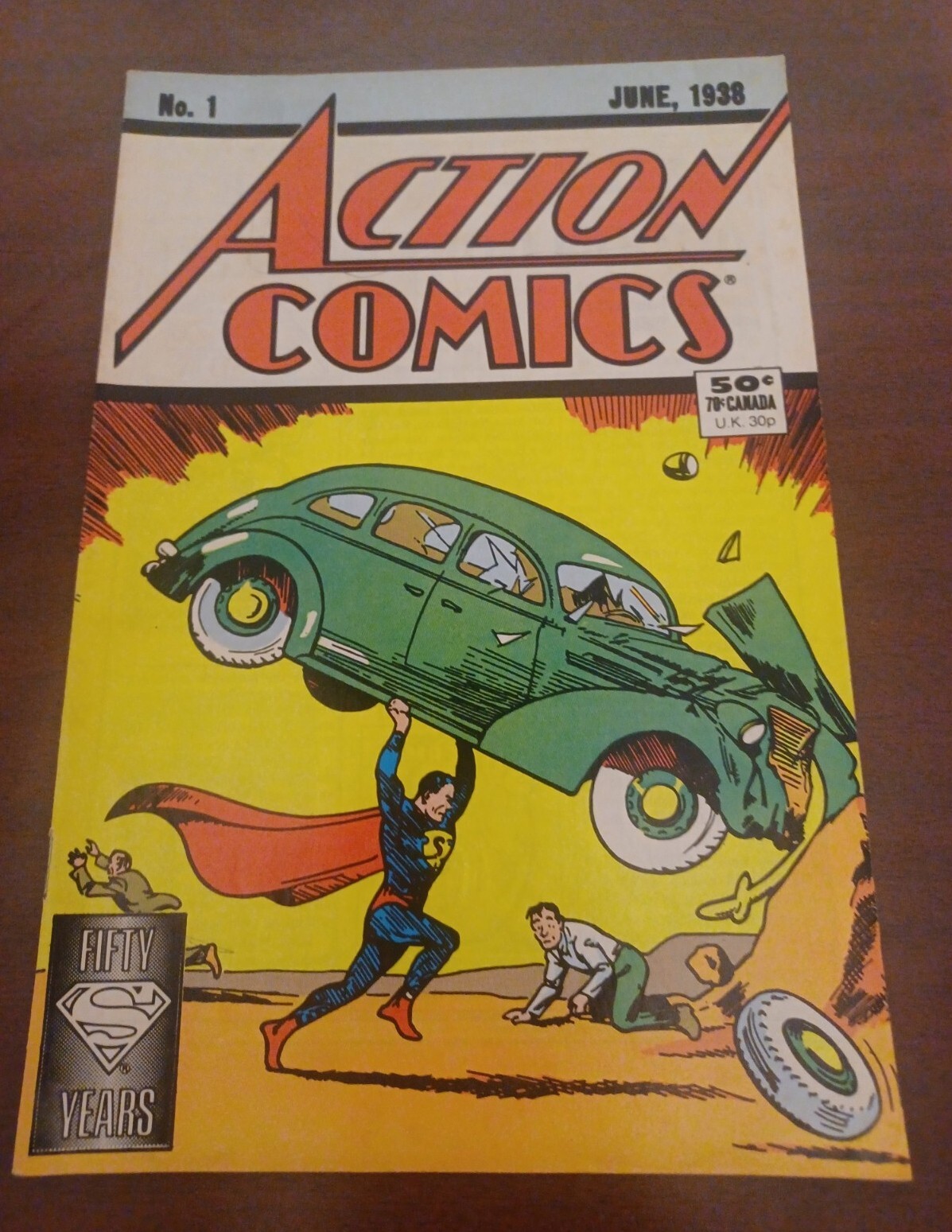 DC Action Comics Issue #1 Reprint 1988. 50th Anniversary | eBay