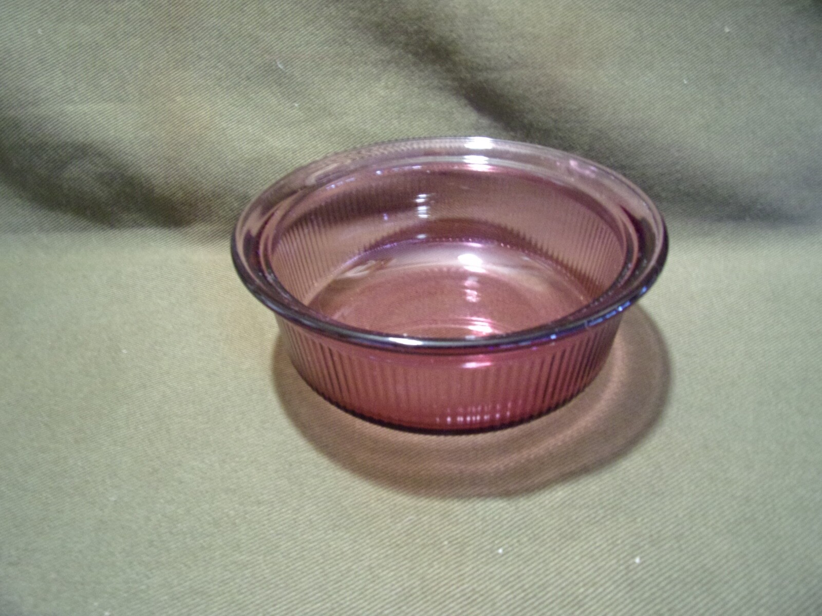 Corning C-16 B Cranberry Vision Ware 1 Pint Bowl Dish Glassware No Lid ...