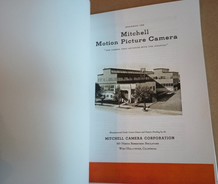 Mitchell Motion Picture Camera CATALOG (1934) 35mm Equipment Features ...