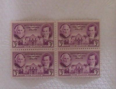 1936 Texas Centennial Sam Houston Stephen Austin Remember the Alamo 4 ...