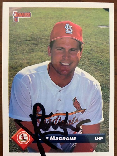 JOE MAGRANE signed baseball card ST. LOUIS CARDINALS autograph | eBay