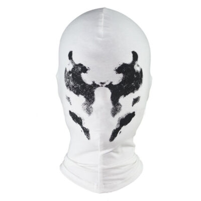 Rorschach Mask Printed Inkblot Watchman Balaclava Cosplay Costume Full ...