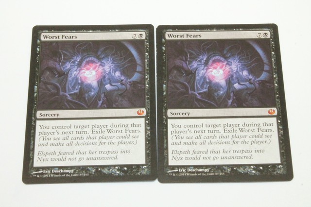 MTG Worst Fears Journey into Nyx 87/165 Regular Mythic for sale online ...