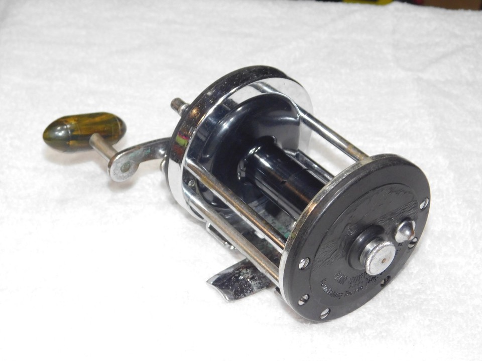 Penn Surfmaster No. 200 Fishing Casting Reel Made in USA Vintage Black ...