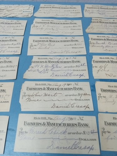 Vintage Lot of 18 Checks (LL) | eBay