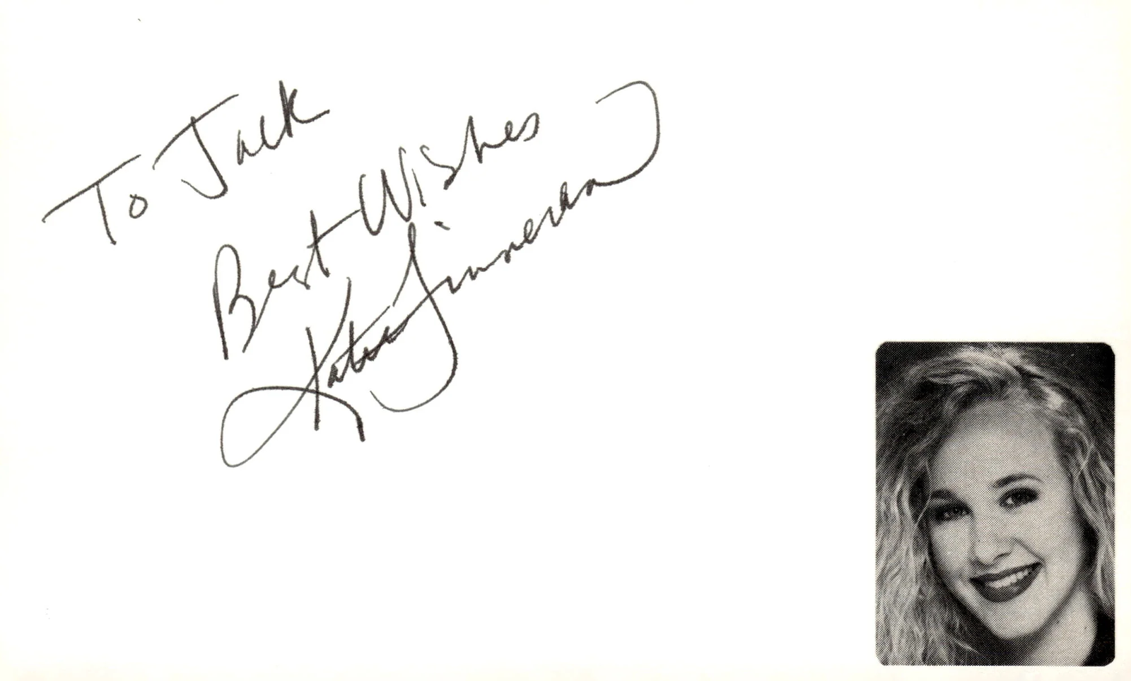 Katie Finneran Signed Auto 3x5 Index Card Night of the Living Dead | eBay