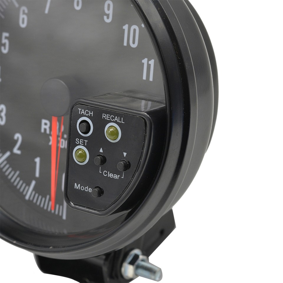 5" 7-Color Car Tachometer 11K RPM Tach Gauge With LED Shift Light ...