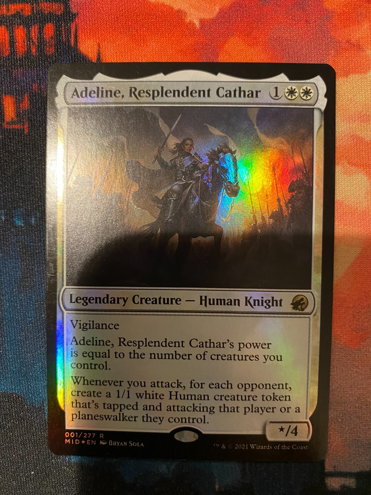 MTG Innistrad Midnight Hunt Adeline Resplendent Cathar Foil | eBay