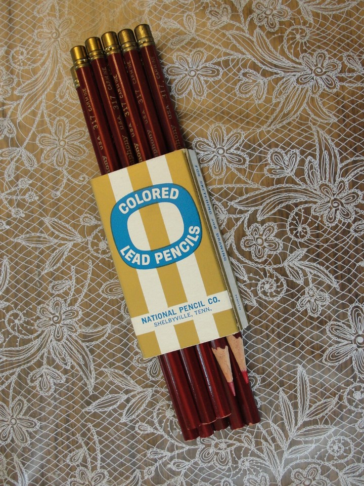 National Pencil Co. National's Symphony 10 #317 Carmine Red Pencils | eBay