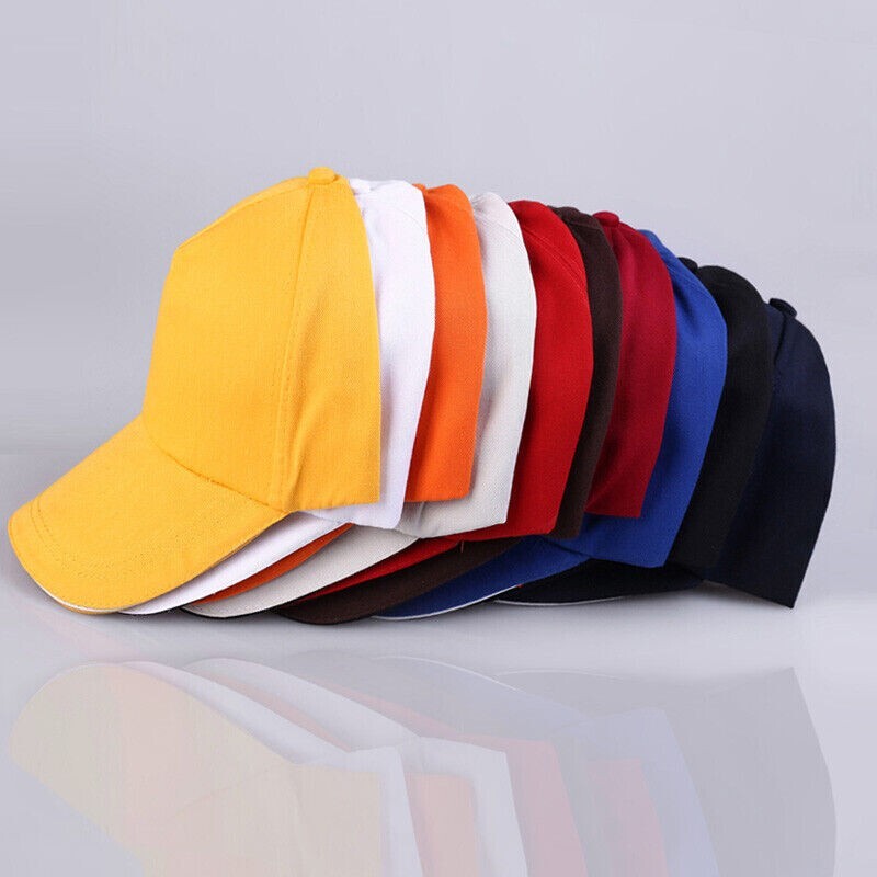 10 x Light Blue Sublimation Blank Advertisement Caps Polyester Cap Hats ...