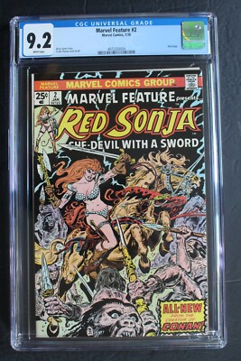 MARVEL FEATURE #2 RED SONJA vs Rejak the Tracker & Picts 1976 GGA ...