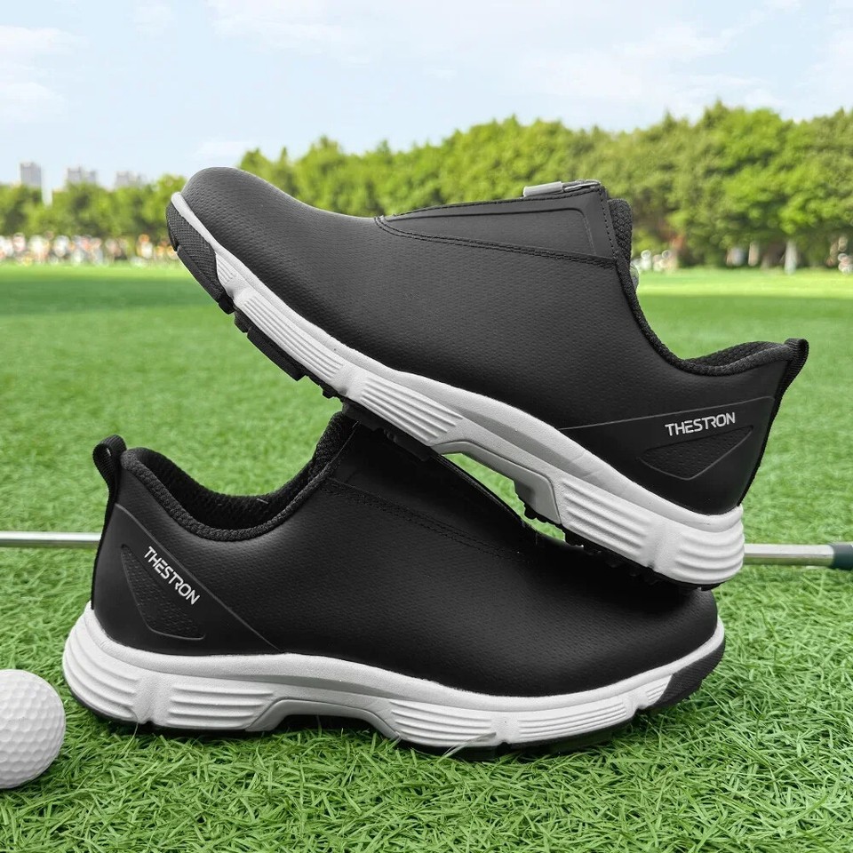 Waterproof Men's Golf Flats Shoes Professional Golf Walking Footwears ...