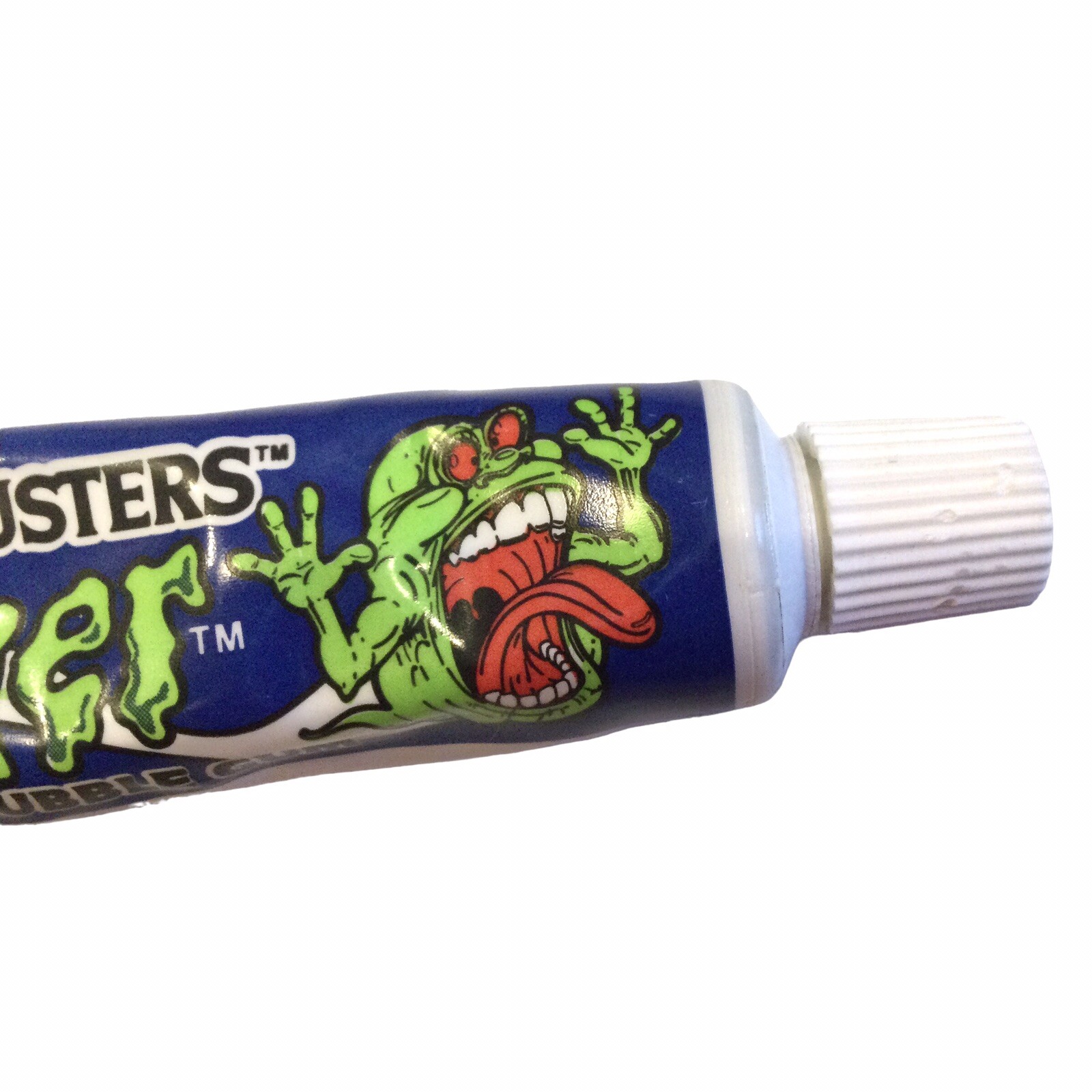 Vintage 1984 Amurol THE REAL GHOSTBUSTERS SLIMER Bubble Gum Tube FULLY ...