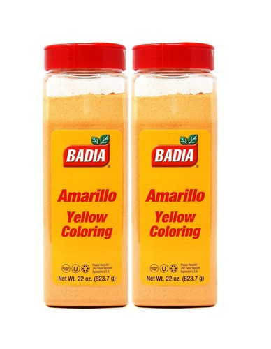 2 Bottles Badia Yellow Coloring Food Seasoning/Amarillo/Color/rice ...