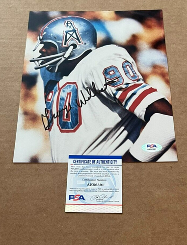 GEORGE WEBSTER SIGNED HOUSTON OILERS 8X10 PHOTO PSA/DNA CERTIFIED | eBay