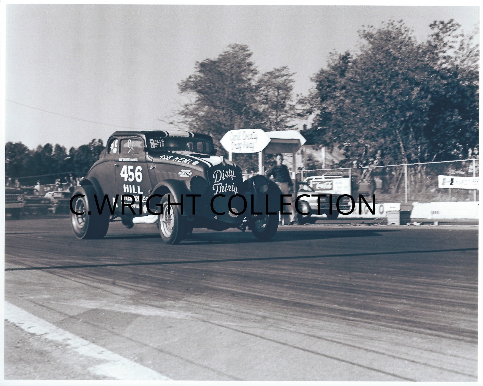 1960s NHRA Drag Racing-1933 B/A Willys-"Dirty Thirty"-Charlie Hill-Bob ...