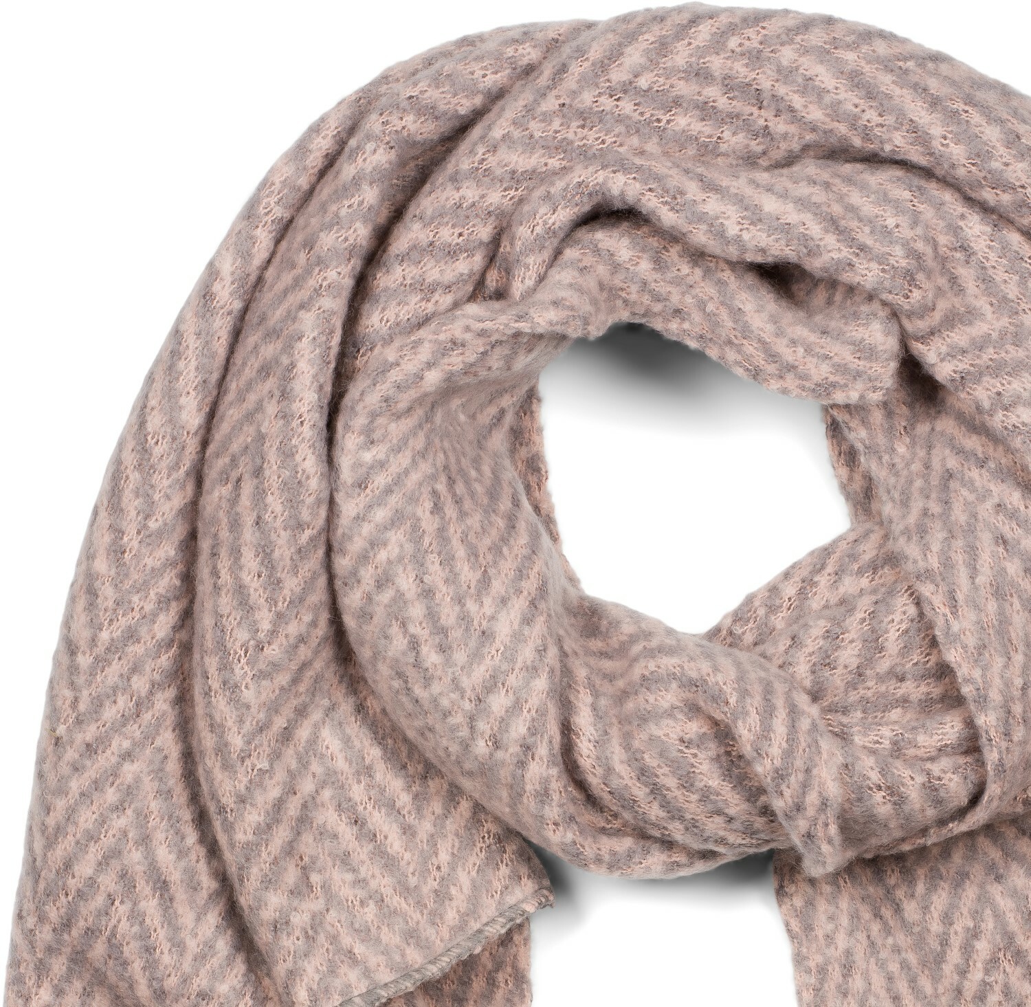 Damen weicher Zacken Muster Web Schal in asymmetrischer Form, Winter ...