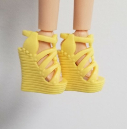 Barbie Nautical Platform Yellow Sandals Shoes Heels Platform Beach Wear ...