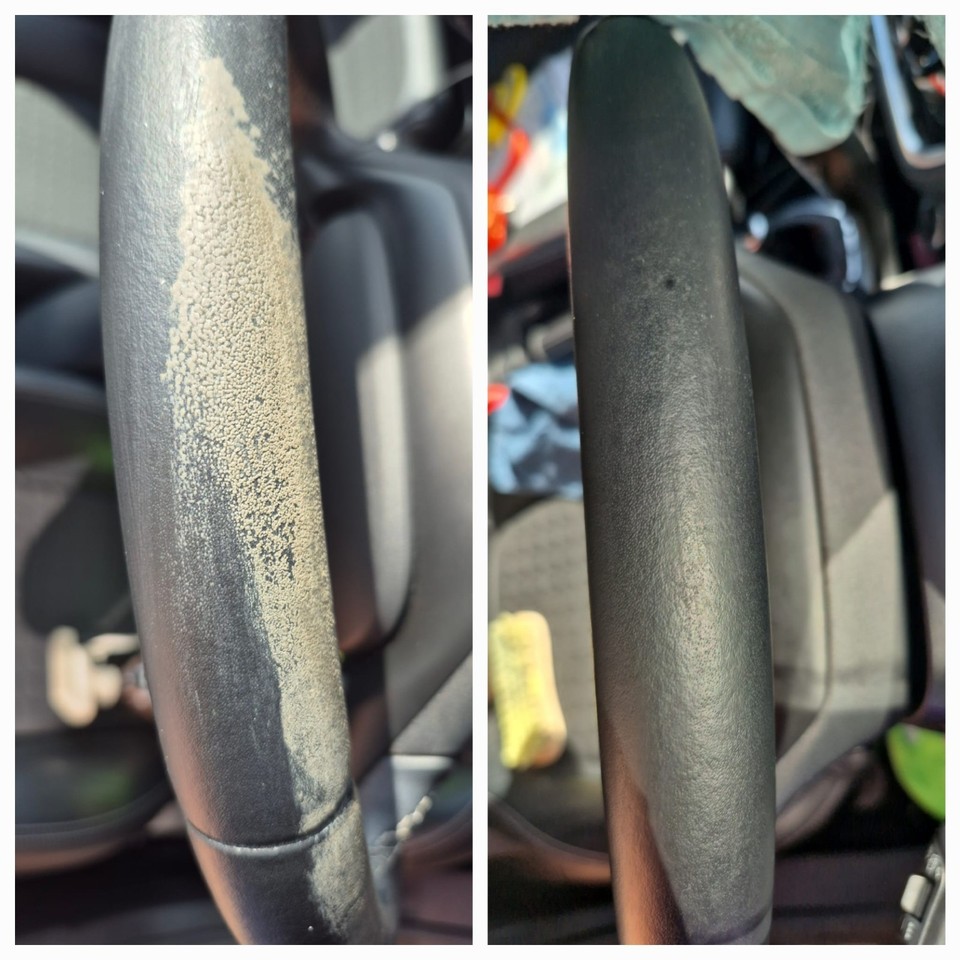 leather steering wheel repair kit, Scuffs, Scratches, Steering Wheel ...