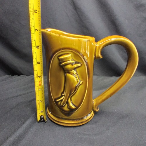 Vintage Old Crow Distillery Straight Burbon Green Pitcher 7" | eBay