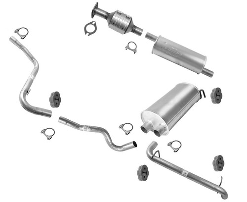 Catalytic Conv Resonator Muffler Fits 16-18 Transit Connect 2.5L 104.8 ...