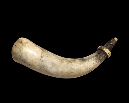 Antique Powder Horn, c. 1800–1850, Natural Cattle Horn | eBay