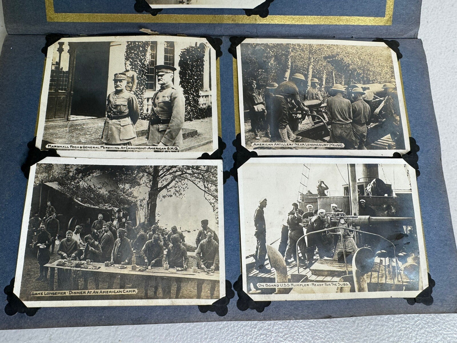 Antique WW1 Lot Photo Album Dead,Boche,Aviation,Military,USS,General ...