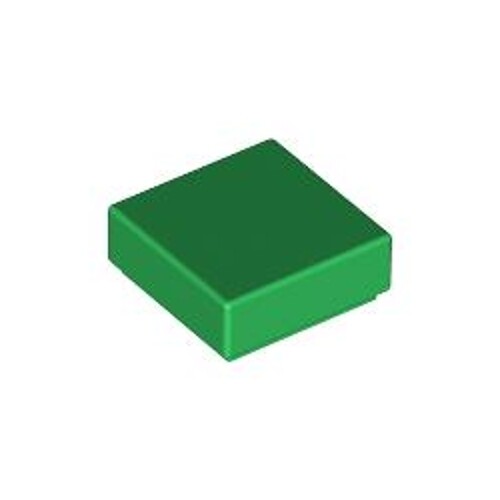 Lego Bricks 20x Dark Green 1x1 Tile Flat Thin Studless Plate 4558593 ...