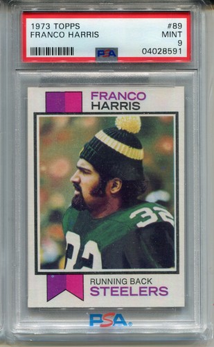 1973 Topps Franco Harris Rookie Card PSA 9 Mint Graded Football #89 | eBay