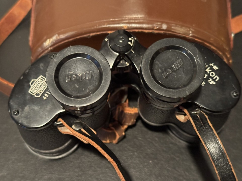 Vintage ~ Nikon J-B7 7x 35 7.3 ~ Nippon Kogaku Tokyo Binoculars w ...