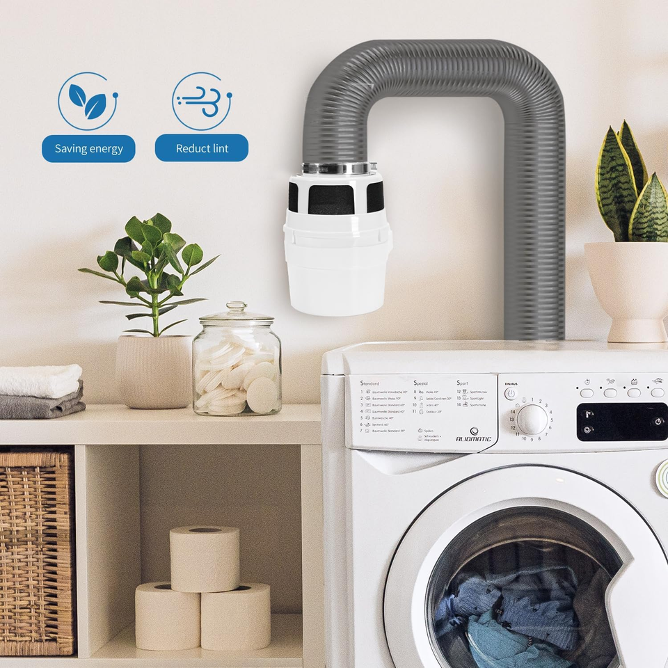 3 in 1 Indoor Dryer Vent Kit Lint Trap Bucket Dryer Vent for Apartment ...