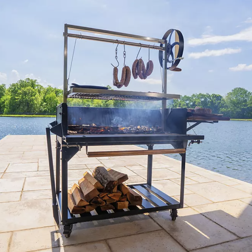 Argentine Santa Maria Heritage BBQ Grill Wood Fire & Charcoal ...