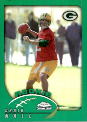 2002 Topps Chrome Refractors --- Craig Nall Rookie Green Bay Packers ...