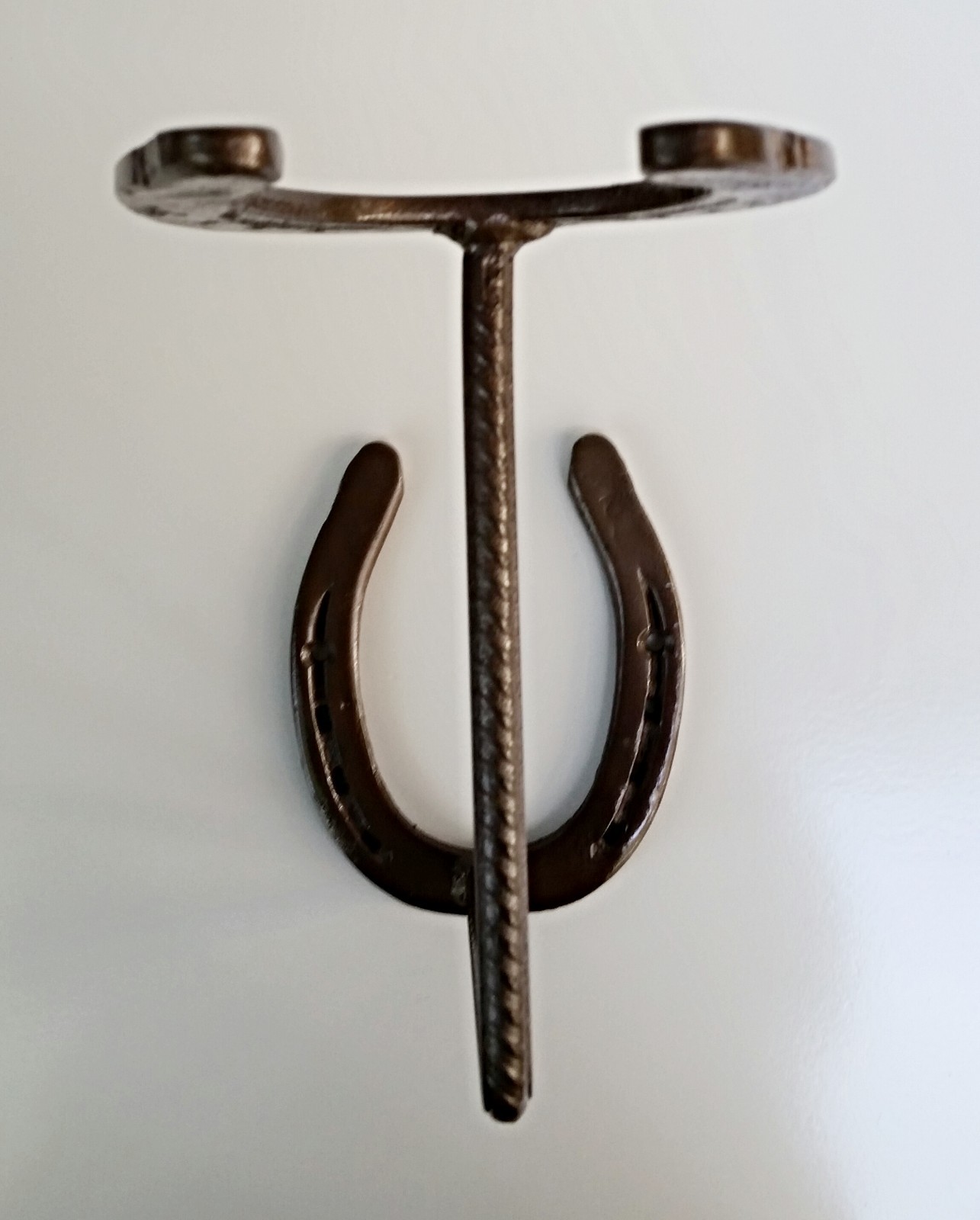 Blacksmith, Real Horseshoes, American Made Horseshoe Cowboy Hat Rack ...