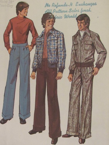 VTG 73 SIMPLICITY 6004 Teen Boys Unlined Jacket & Pants PATTERN 14-16 ...