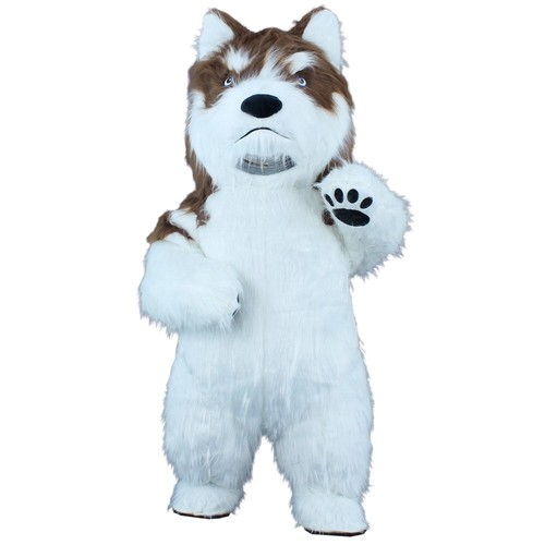 Inflatable Costume Adult Furry Husky Fursuit Mascot Cosplay Halloween ...