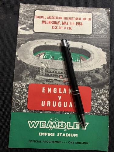 1964 International Programme England v Uruguay Man Utd Bobby Moore ...