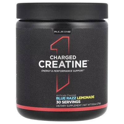2 X Rule One Proteins, Charged Creatine, Blue Razz Lemonade, 9.52 oz ...