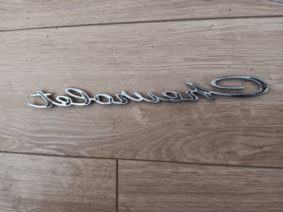 CHEVY SCRIPT METAL Emblem, 10.5 Inches | eBay