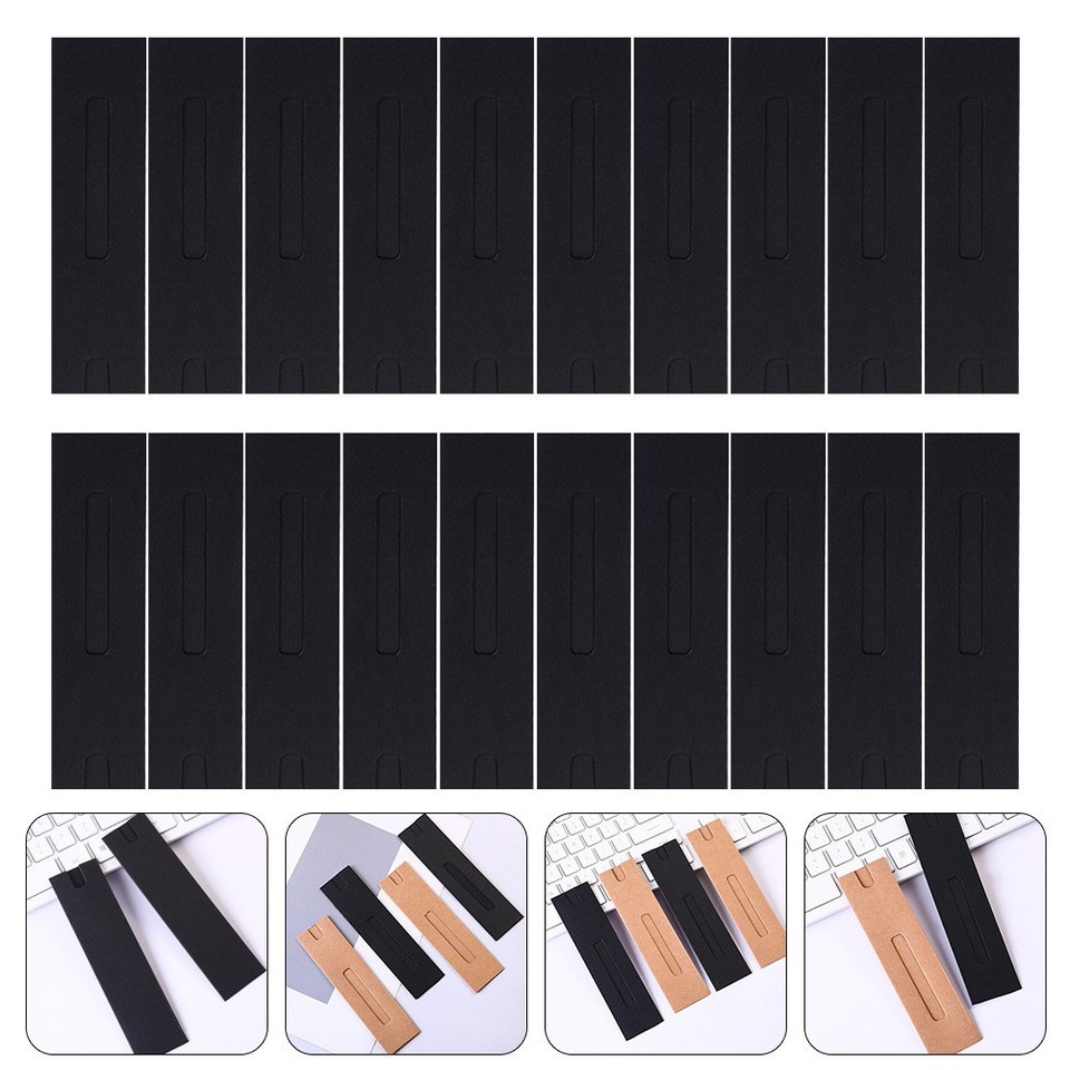 60 pcs Kraft Paper Pen Sleeves Single Pen Paper Tube Protective Holder ...