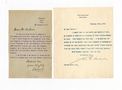 Field Marshall Frederick Sleigh Roberts Signed Letter (1913) With ...