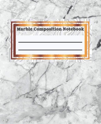 Marble Composition Notebook Wide Ruled White Marble Composition book ...