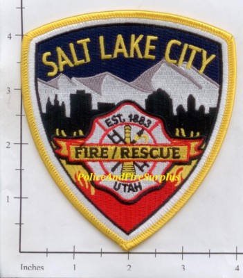 Utah - Salt Lake City UT Fire Dept Patch | eBay