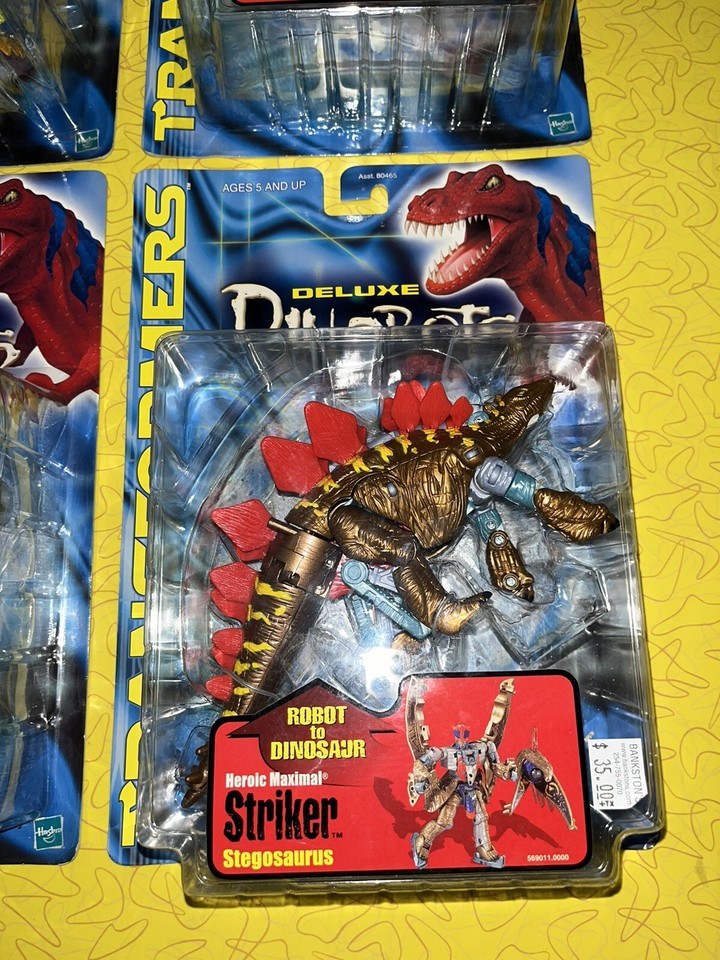 1999 HASBRO Transformers Deluxe Dinobots Dinosaurs Lot 4 MISP Striker ...