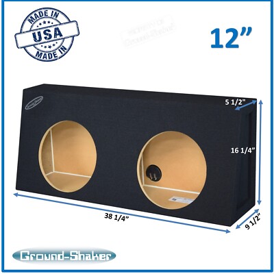 Chevy Silverado Single Cab / Regular Cab 12" Dual Sub Box Subwoofer ...