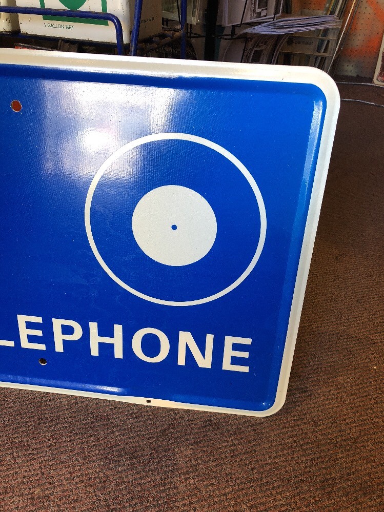 Telephone Unused Genuine Metal Sign | eBay